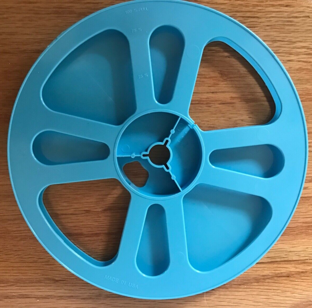 SUPER-8 400 ft Blue Plastic Movie Film Reels - 5-Pack